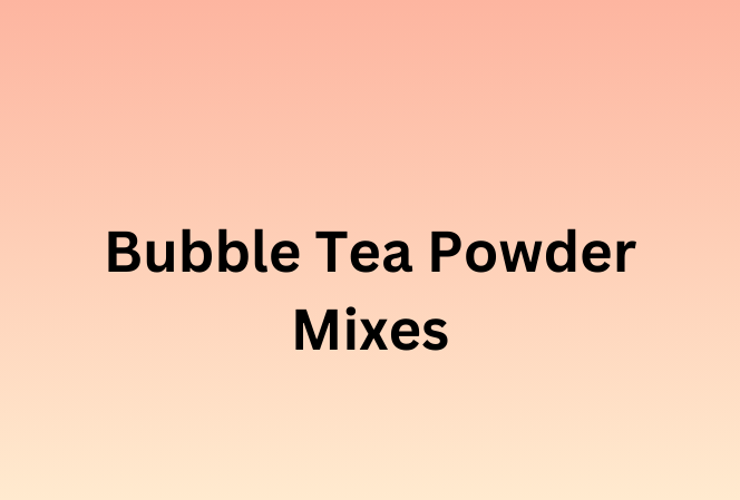 Bubble Tea Powder Mixes - Cream Chargers Warehouse